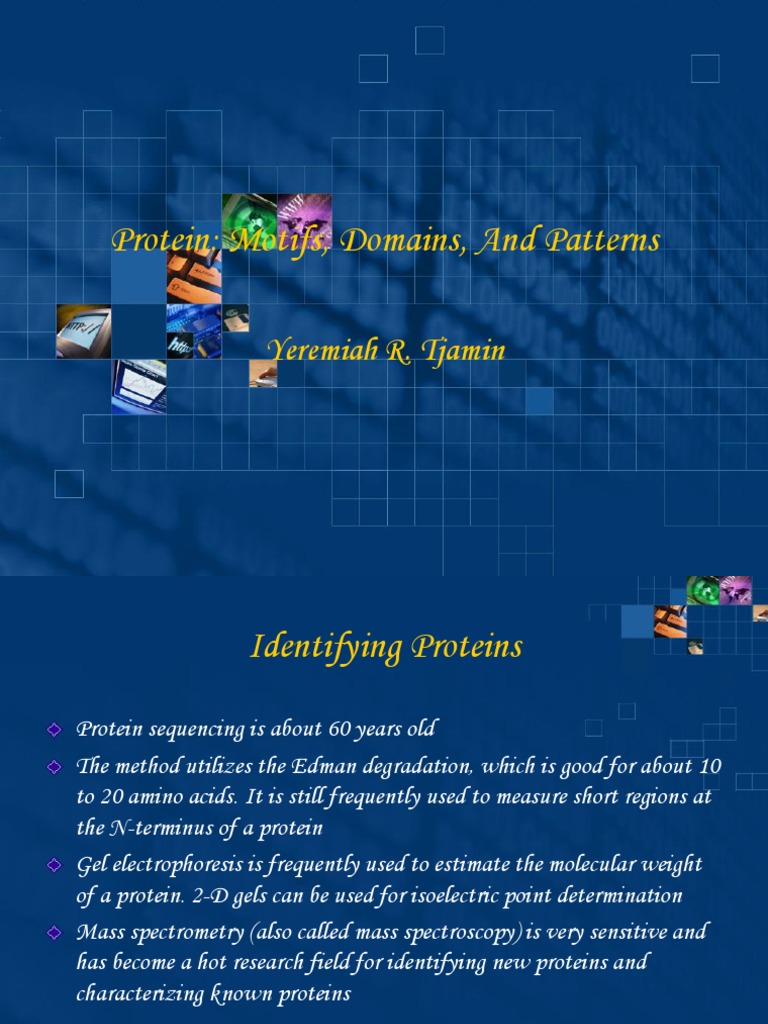 Understanding Protein Motifs and Domains | PDF | Science & Mathematics ...