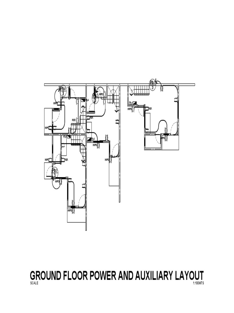 Ground Floor Power and Auxiliary Layout: PB 3 PB 3 PB 3 | PDF
