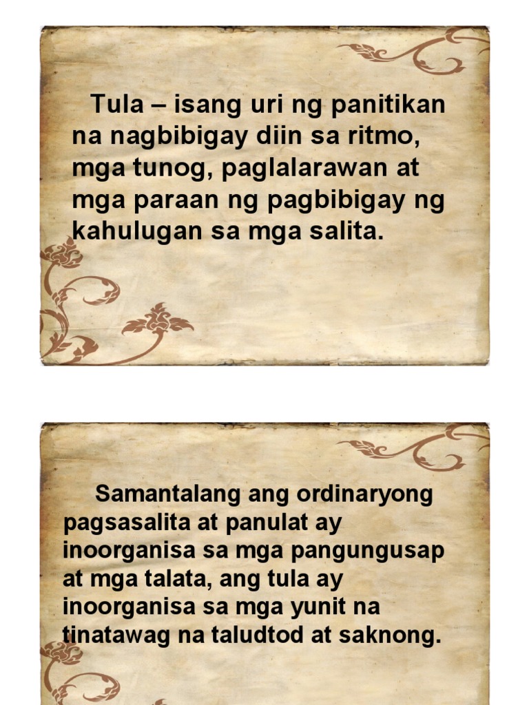 Elementong Tula | PDF