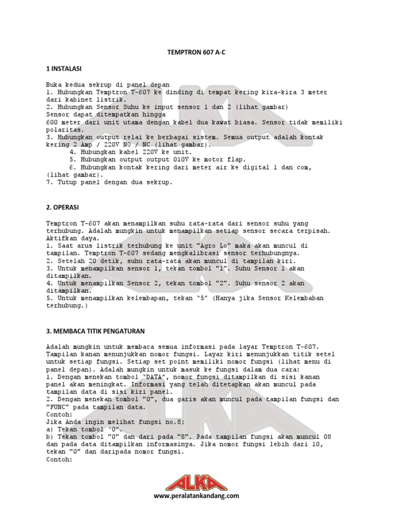 Temtron 607 A C | PDF | Komputer