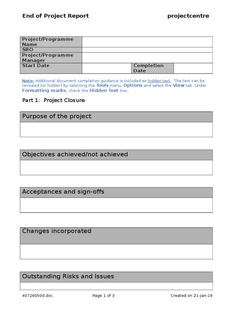 End of Project Report | PDF