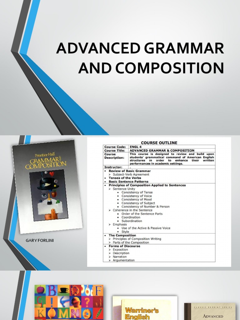 Advanced Grammar and Composition | PDF | Grammatical Tense | Perfect ...