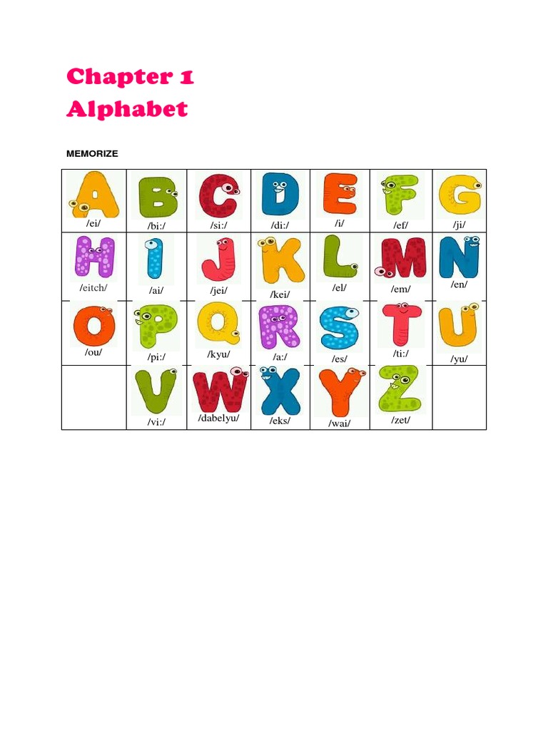 Alphabet: /ei/ /bi:/ /si:/ /di:/ /i/ /ef/ /ji | PDF