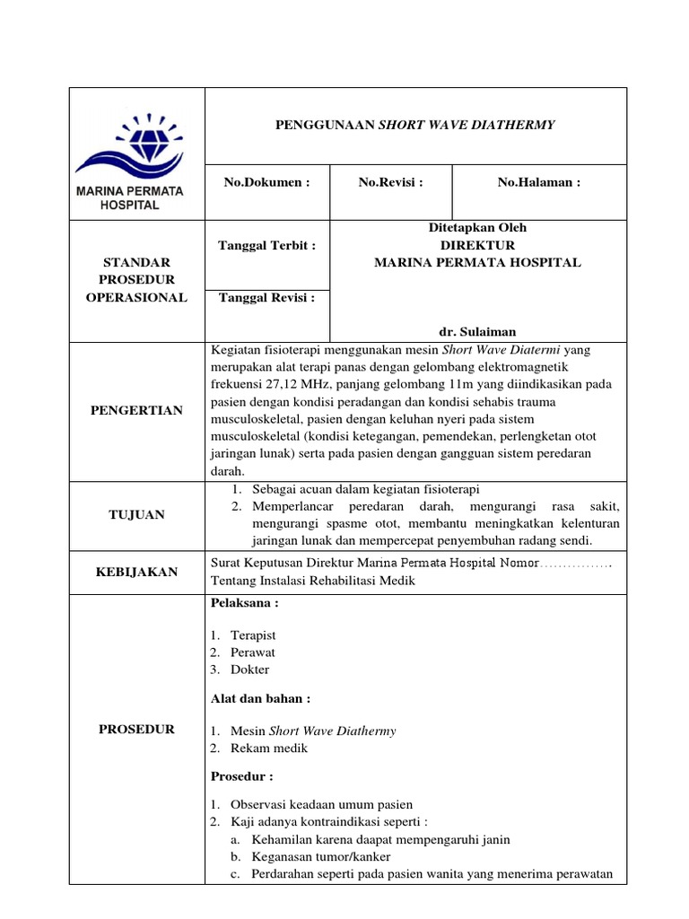 SPO Penggunaan SWD | PDF