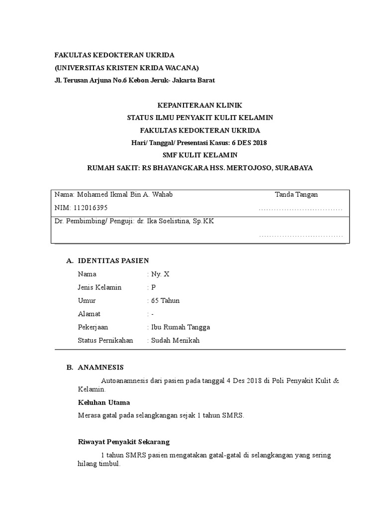 Laporan Kasus Tinea Kruris | PDF | Sains & Matematika