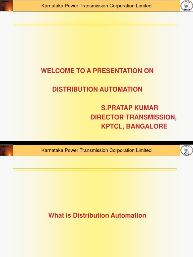 KPTCL Pratap DT | PDF | Electrical Substation | Electric Power Transmission