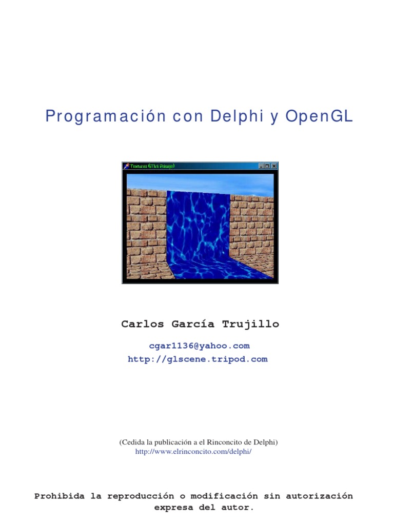 Opengl Delphi Pdf Matriz Matemáticas Biblioteca Informática