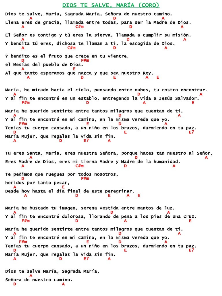 Dios Te Salve | PDF | María, madre de Jesús | Religión y creencia