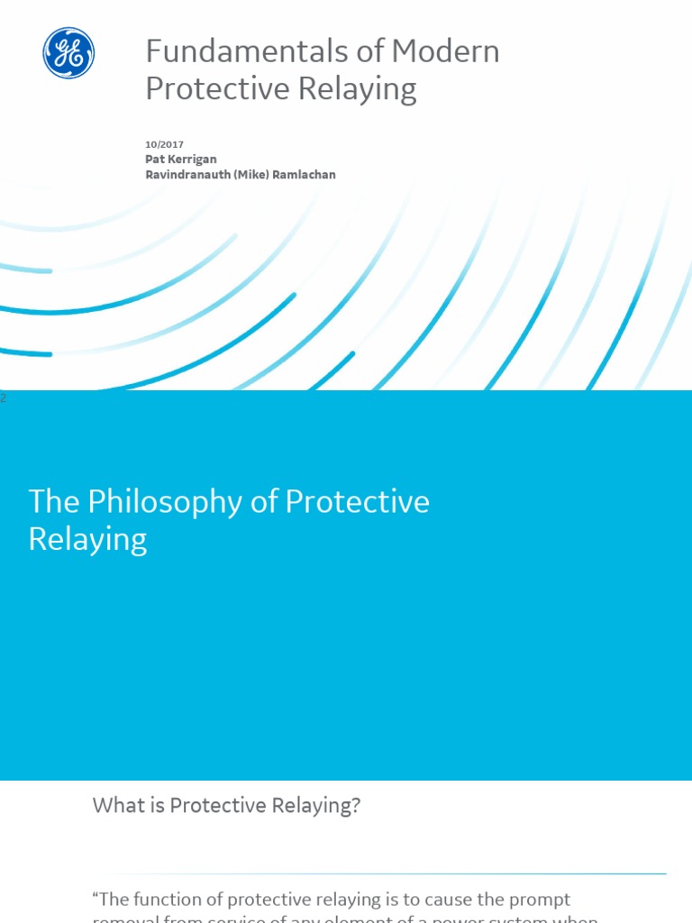 2019 GE Protection Fundamentals | PDF | Fuse (Electrical) | Transformer