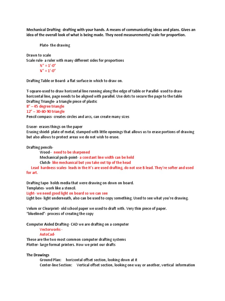 Mechanical Drafting | PDF | Technical Drawing | Drawing
