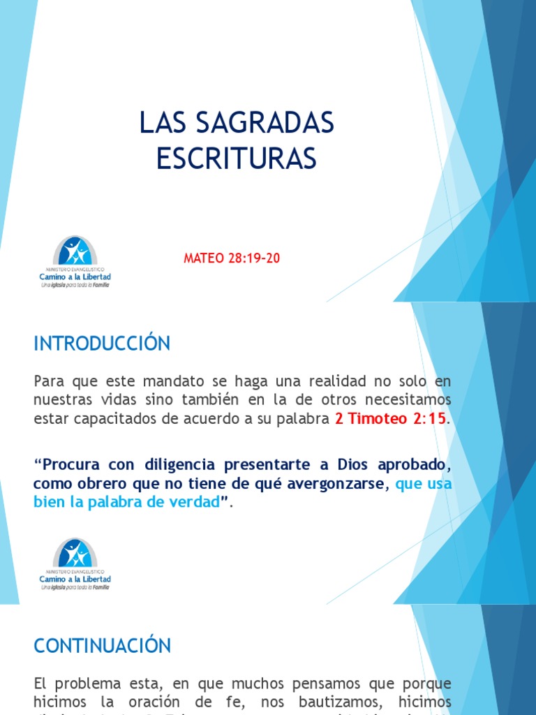 Las Sagradas Escrituras | PDF | Biblia | Canon bíblico