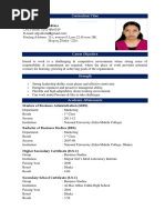 Bangladeshi CV Template | PDF | Bangladesh | Vocational Education