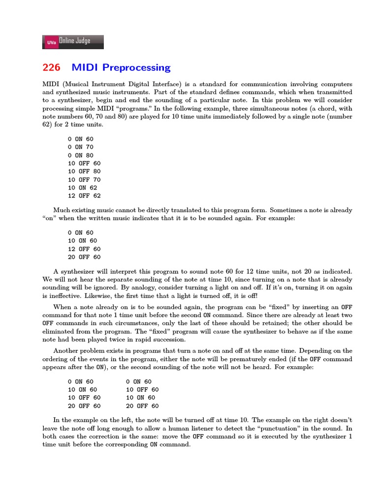 MIDI Preprocessing | PDF | Computer Engineering | Computing