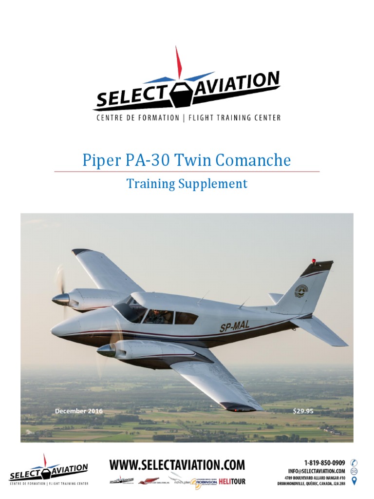 Piper PA-30 Training Guide | PDF | Flight Dynamics (Fixed Wing Aircraft ...