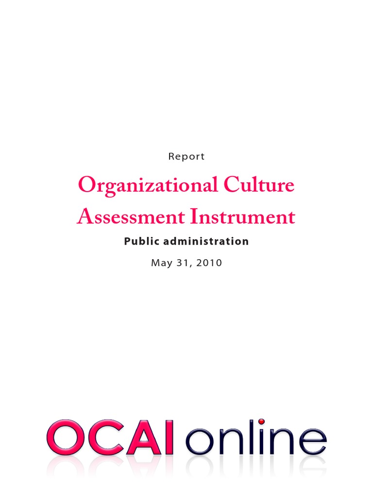 Ocai Pro Example Report PDF | PDF | Organizational Culture | Leadership