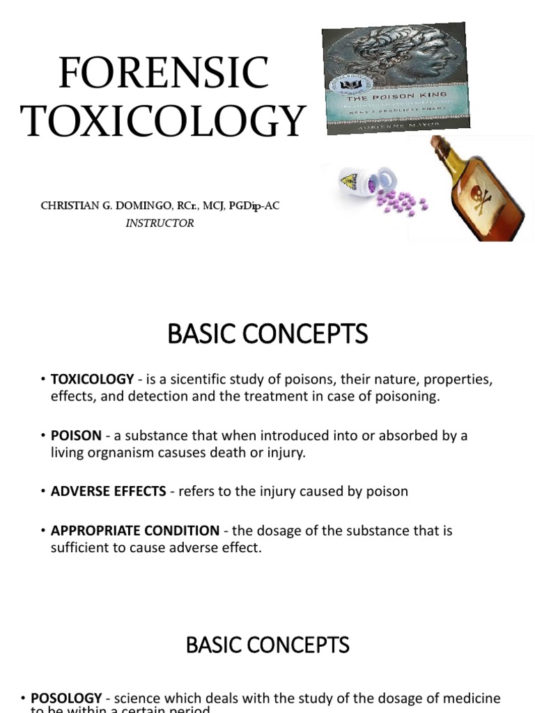 Forensic Toxicology | PDF | Poison | Toxicology