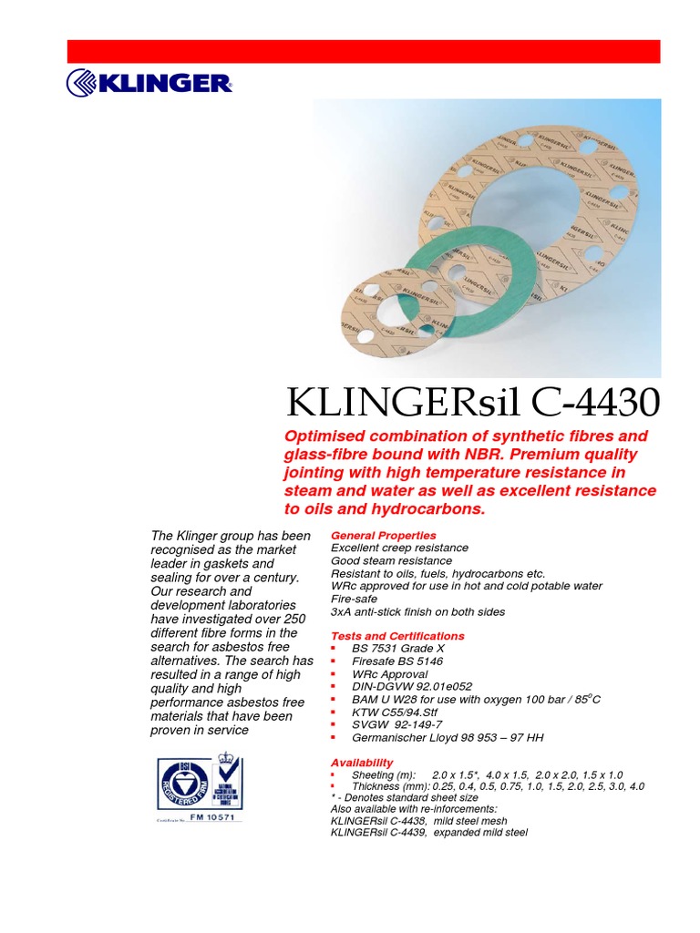 Info Tecnica C-4430 | PDF | Applied And Interdisciplinary Physics ...