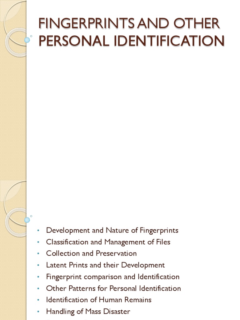 Fingerprint 1 Pdf Fingerprint Nature