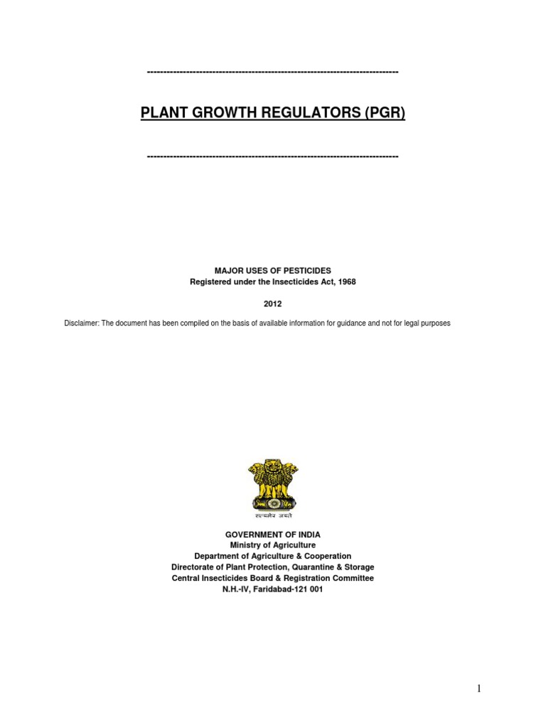 8 Approved Uses Registered PGR | PDF | Horticulture And Gardening ...