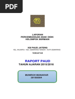 4 Contoh Narasi Raport P5 PAUD-TK Kurikulum Merdeka | PDF