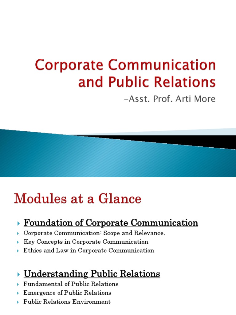 Corporate Communication and Public Relations | PDF | Defamation ...