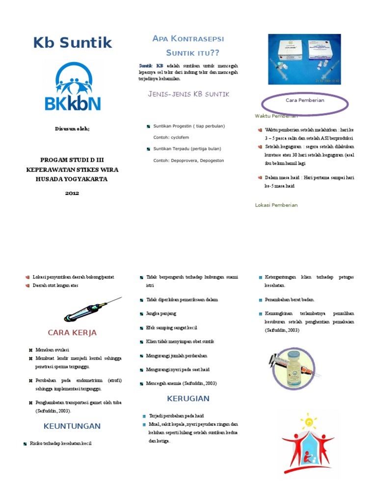 Leaflet KB Suntik | PDF