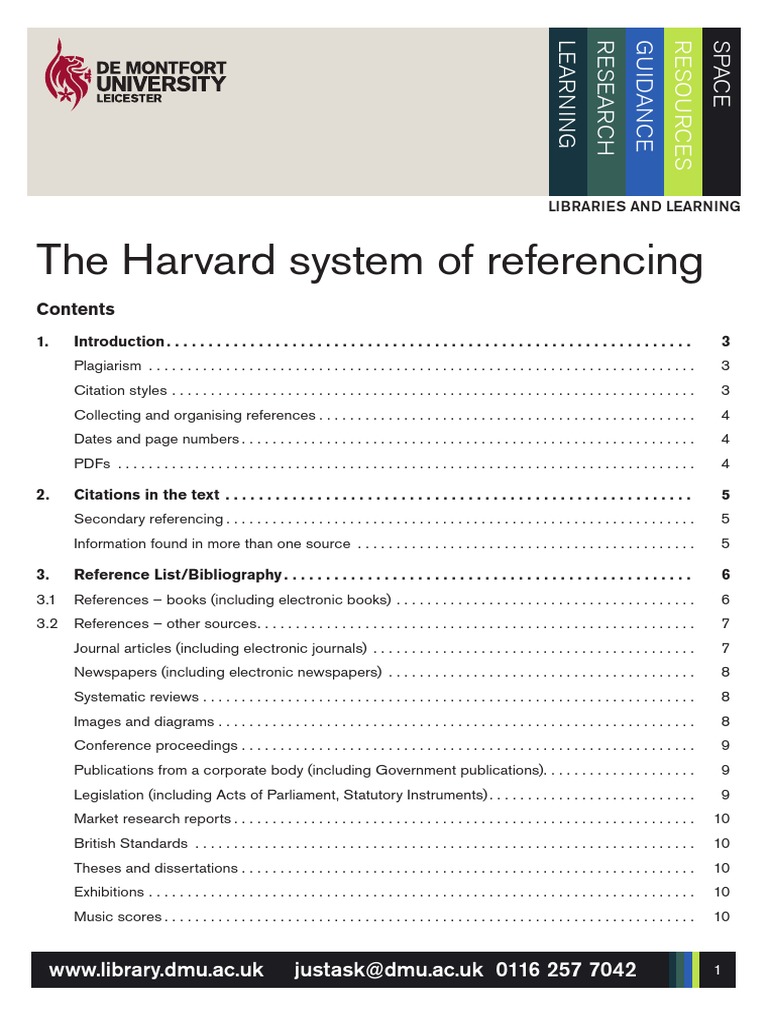 The Harvard System of Referencing: WWW - Library.dmu - Ac.uk Justask ...