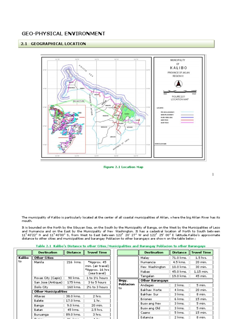 Municipal Profile Kalibo | PDF | Flood | Quality Of Life