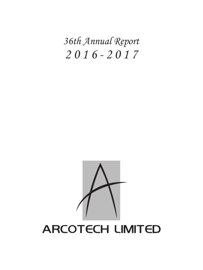 Annual Report - Arcotech Ltd. - 2017 | PDF | Internal Control | Audit