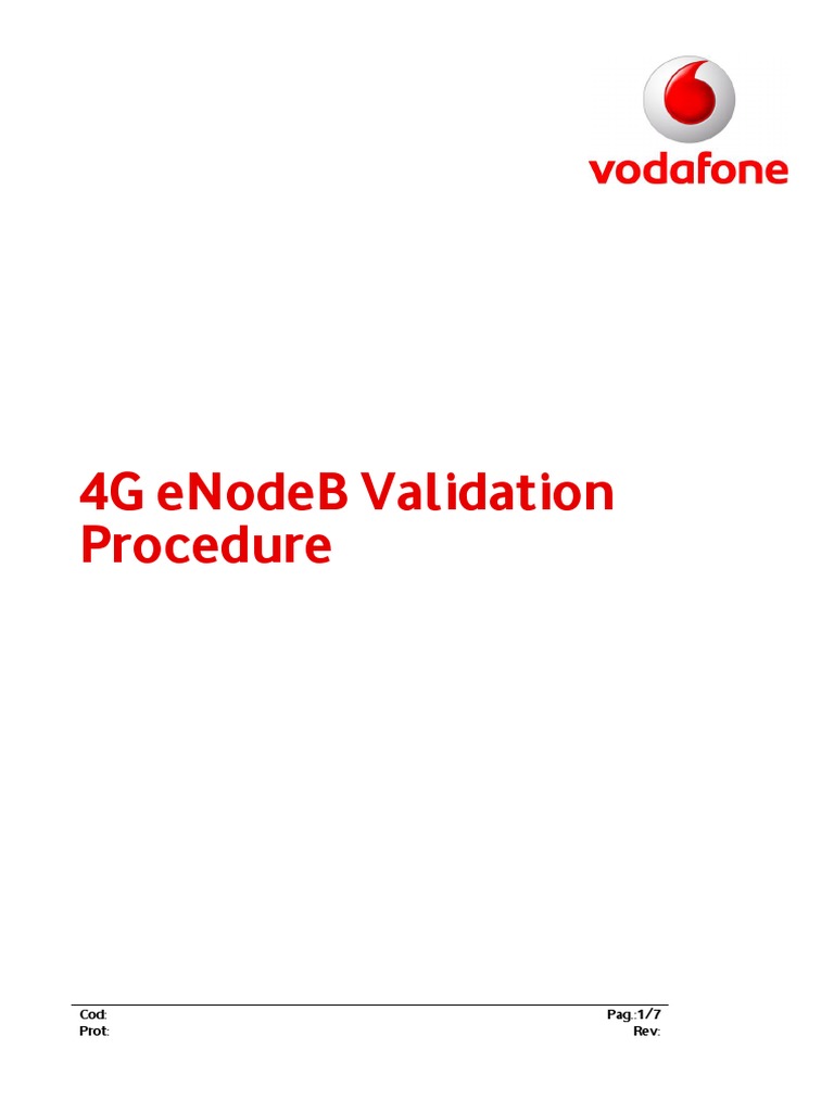 4G eNodeB Validation Guide | PDF | 4 G | Troubleshooting