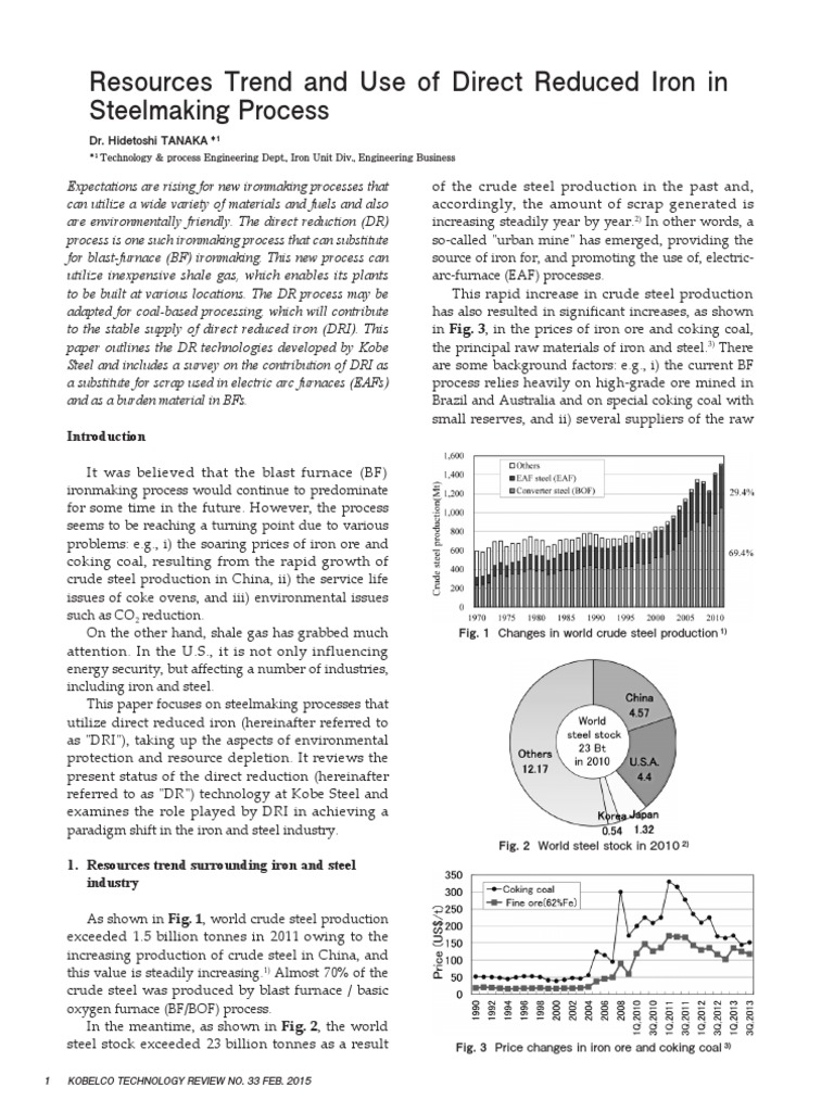 001-007 Direct Reduced Iron | PDF | Steelmaking | Scrap