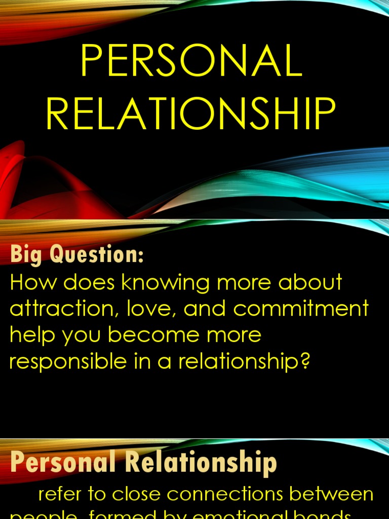 Personal Relationship | PDF | Intimate Relationships | Infidelity