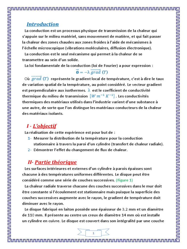 Conduction Radiale dans un Cylindre | PDF | Conduction thermique ...