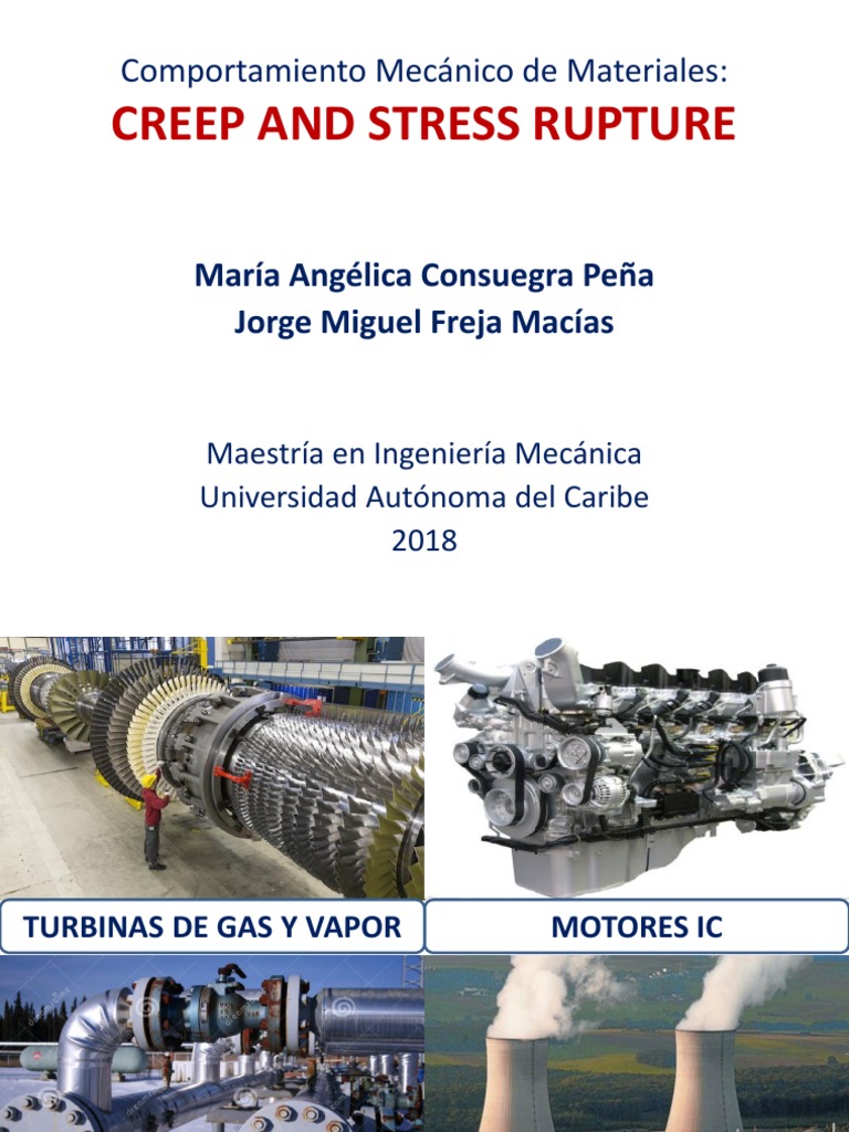 Creep y Ruptura por Estrés en Materiales | PDF | Fluencia (deformación ...