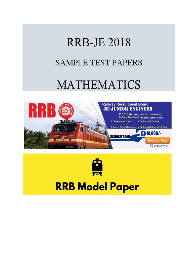 RRB-JE 2018: Sample Test Papers | PDF