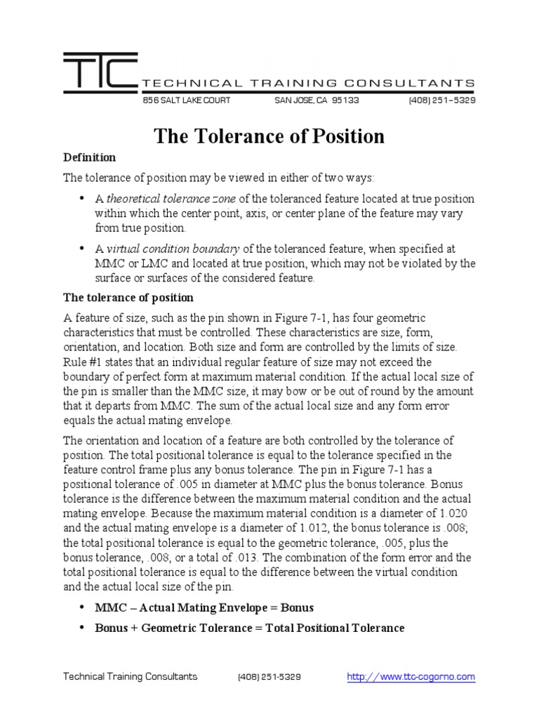 Understanding GD&T Positional Tolerances | PDF | Engineering Tolerance ...