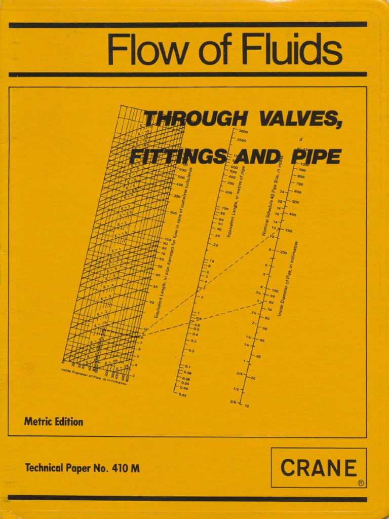 Crane Valve Flow of Fluids Through Valves Fittings Pipe TP 410 Metric ...
