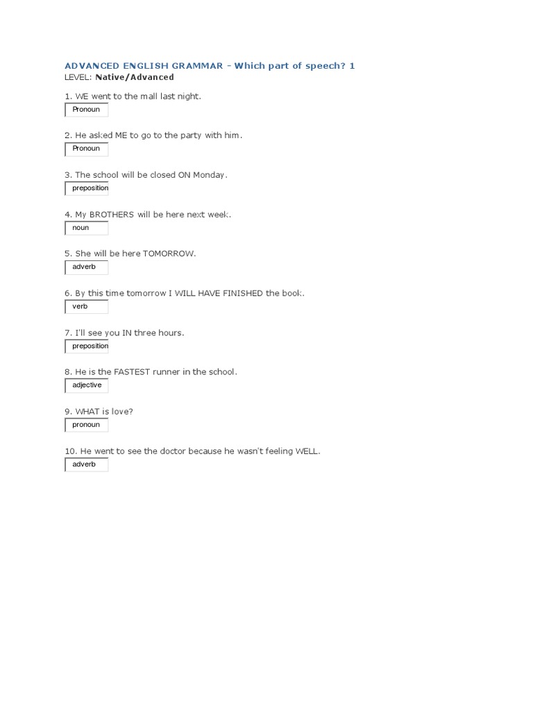 Advanced English Grammar PDF | PDF