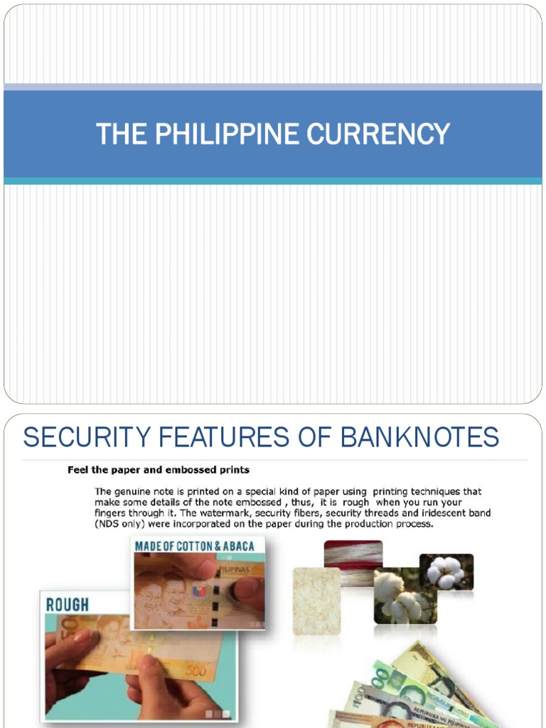 The Philippine Currency | PDF | Currency | Economy Of Asia