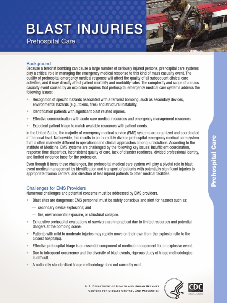 BlastInjury Care Prehospital Eng | PDF | Emergency Medical Services ...