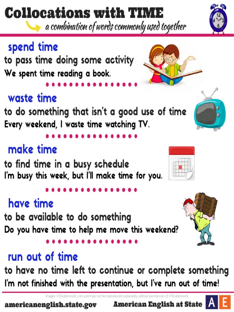 Collocations With TIME 1 | PDF