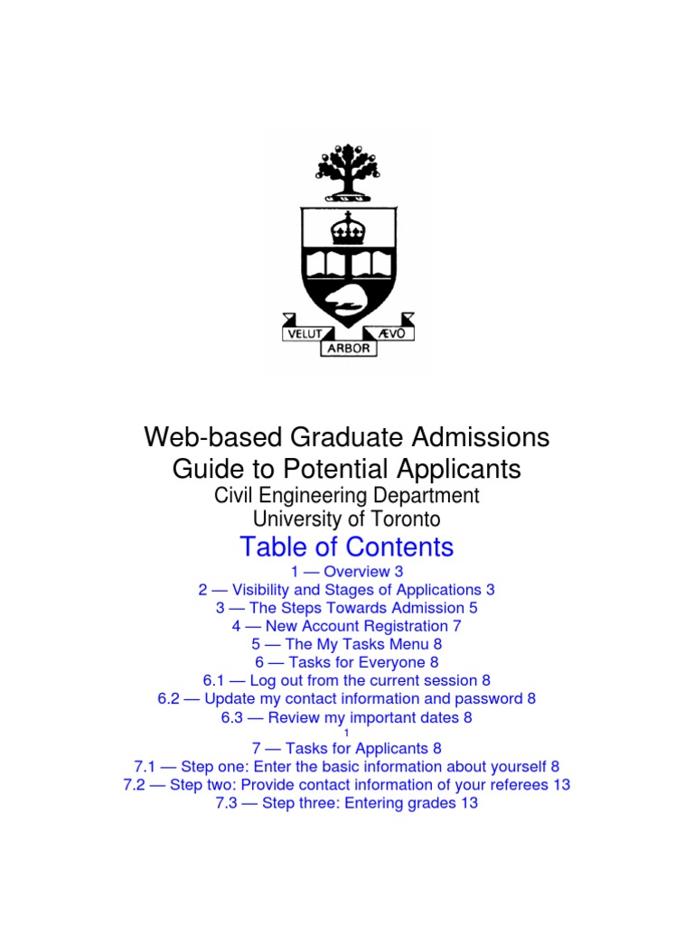 University of Toronto Application Help Guide | PDF | Academic Degree ...