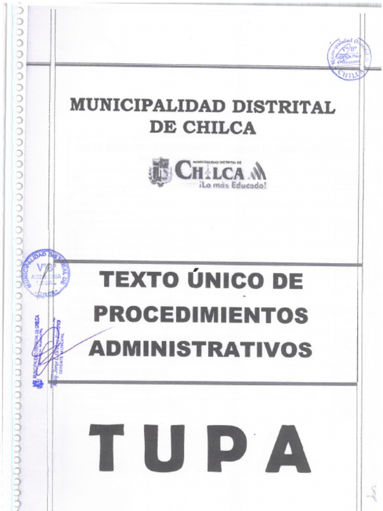 Tupa 2018 | PDF | Gobierno local | Ley Pública