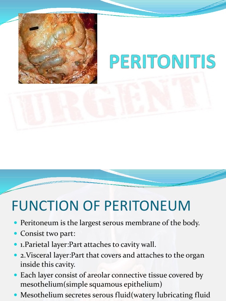 Peritonitis | PDF | Peritoneum | Abdomen
