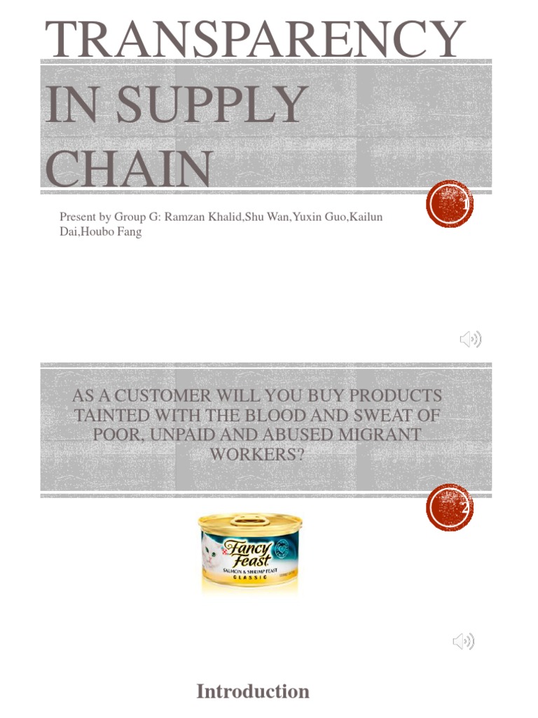 Transparency in Supply Chain | PDF | Business Ethics | Supply Chain
