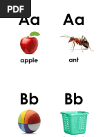 Colorful Illustrative Alphabet Flashcards | PDF