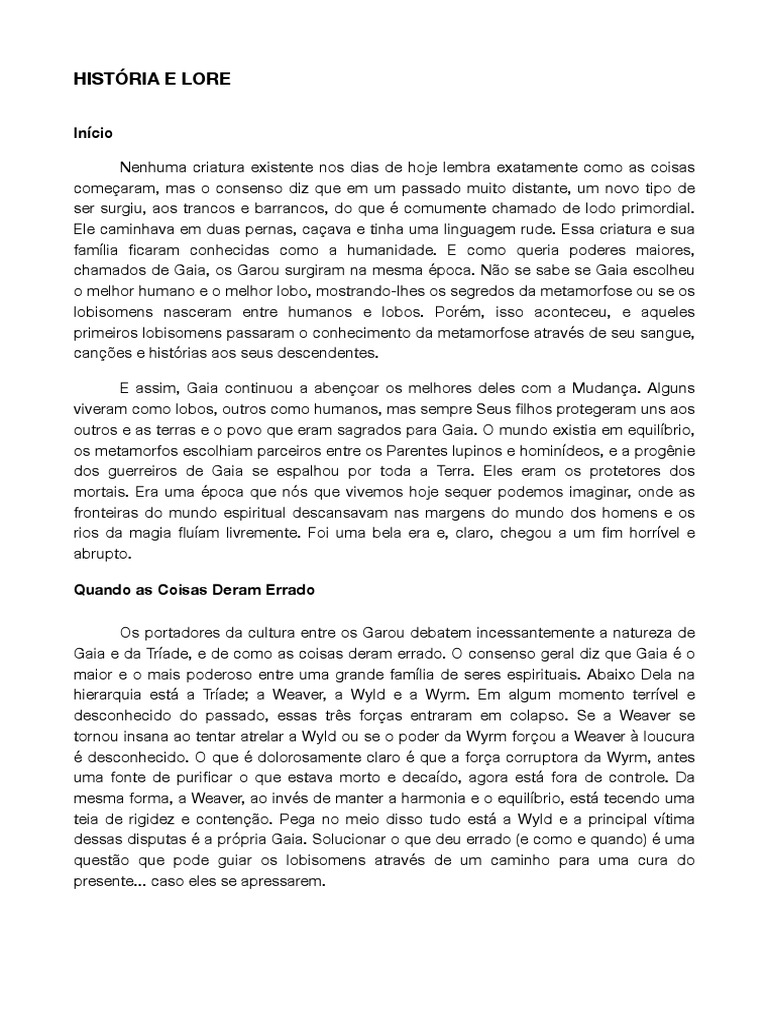 Lobisomem O Apocalipse - Resumo | PDF | Natureza