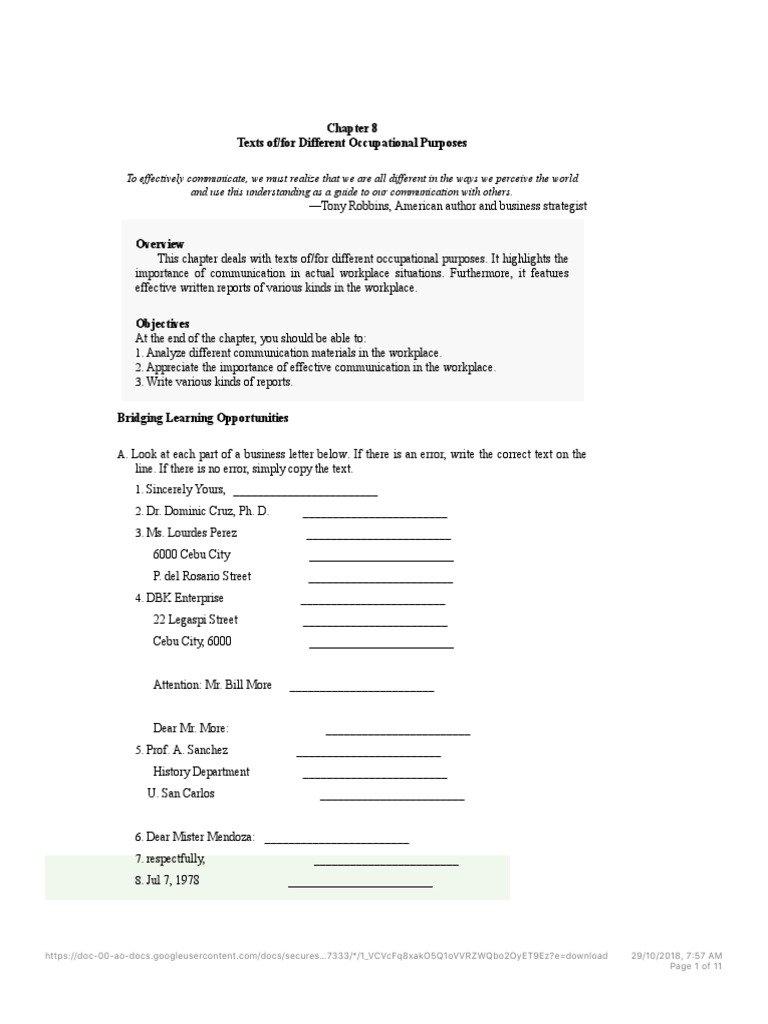 Unit 2 Chapter 8 Text For Diff Purposes - Doc 1 | PDF | Patient ...