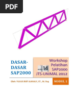 Modul Pengenalan Basic Software Sap 2000 (Shafa) | PDF