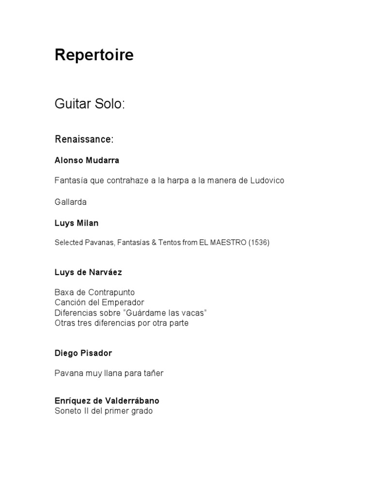 Repertorio PDF | PDF